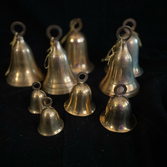 Accents | Brass Bells 9 Pieces 3 Different Sizes | Poshmark